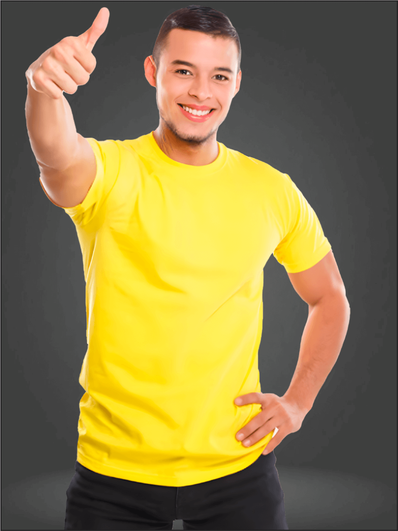 Polo Amarillo Brasil 100% Algodón Reactivo Compactado - Tienda POLOS ...